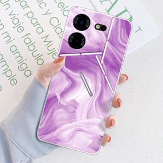 Tecno Pova 5 Pro 2023 Case Tecno Pova 5 Pro LH8n, LH7n Flower Marble ...