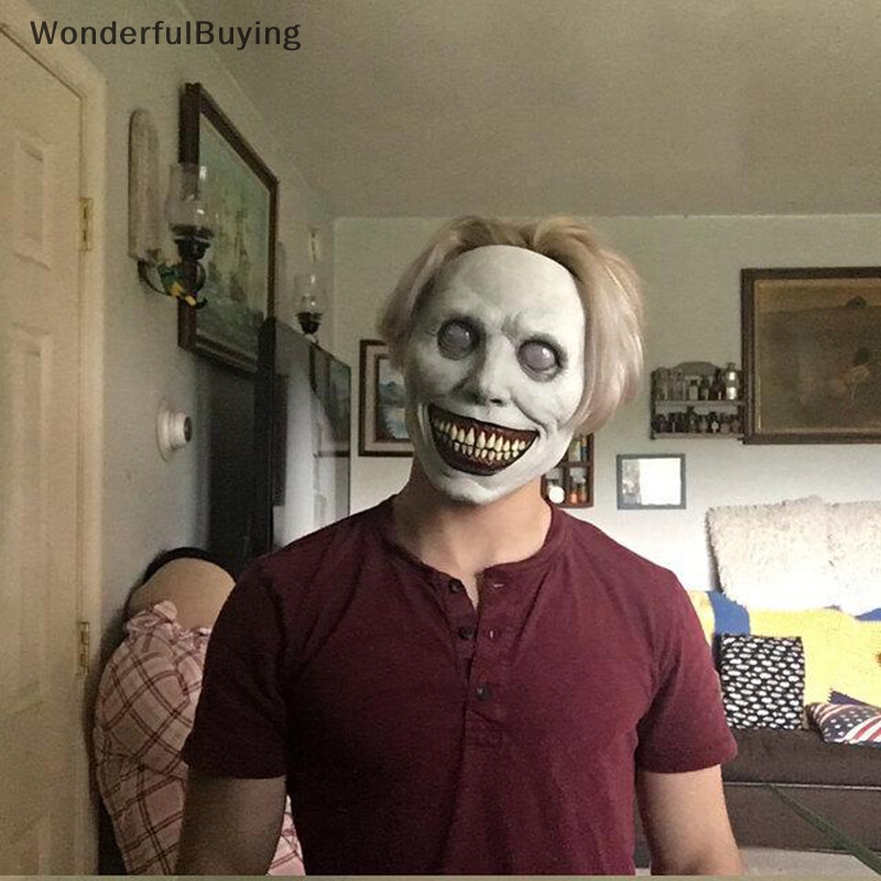 WBPH Belle Creepy Halloween Mask Smiling Demons Horror Face Masks The ...