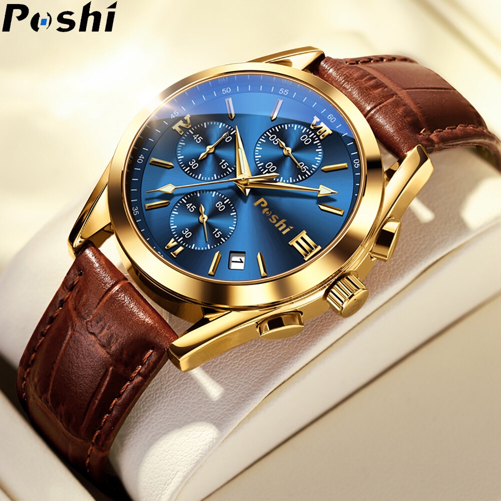 Original POSHI Luxury Brand Men's Watches Fashion Chronograph Auto ...