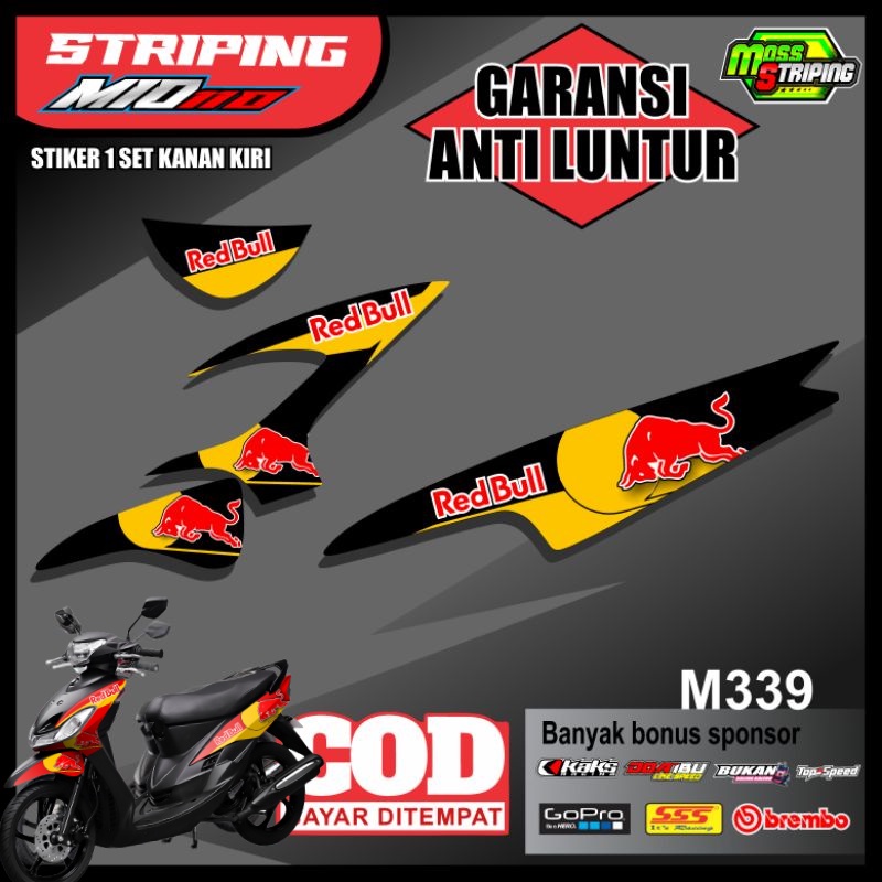 Striping Sticker lis decal Mio Smile Mio Sporty Mio 110 2004 2005 2006 ...