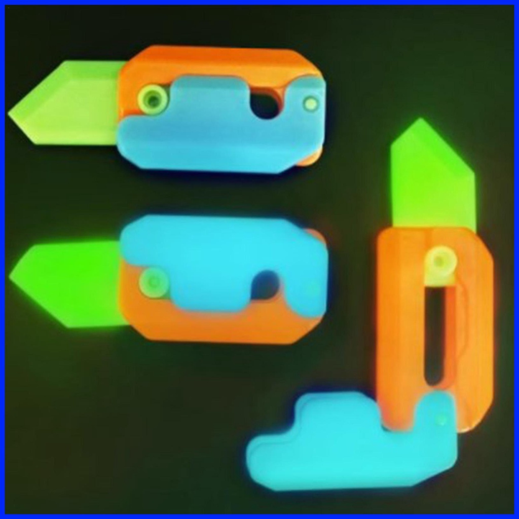 Toy Pocket Knives 3D Printed Gravity Knives Fidget Toy Luminous Small ...