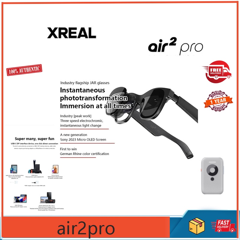Xreal Air 2 Pro Smart AR Glasses SONY Silicon Base OLED Screen ...