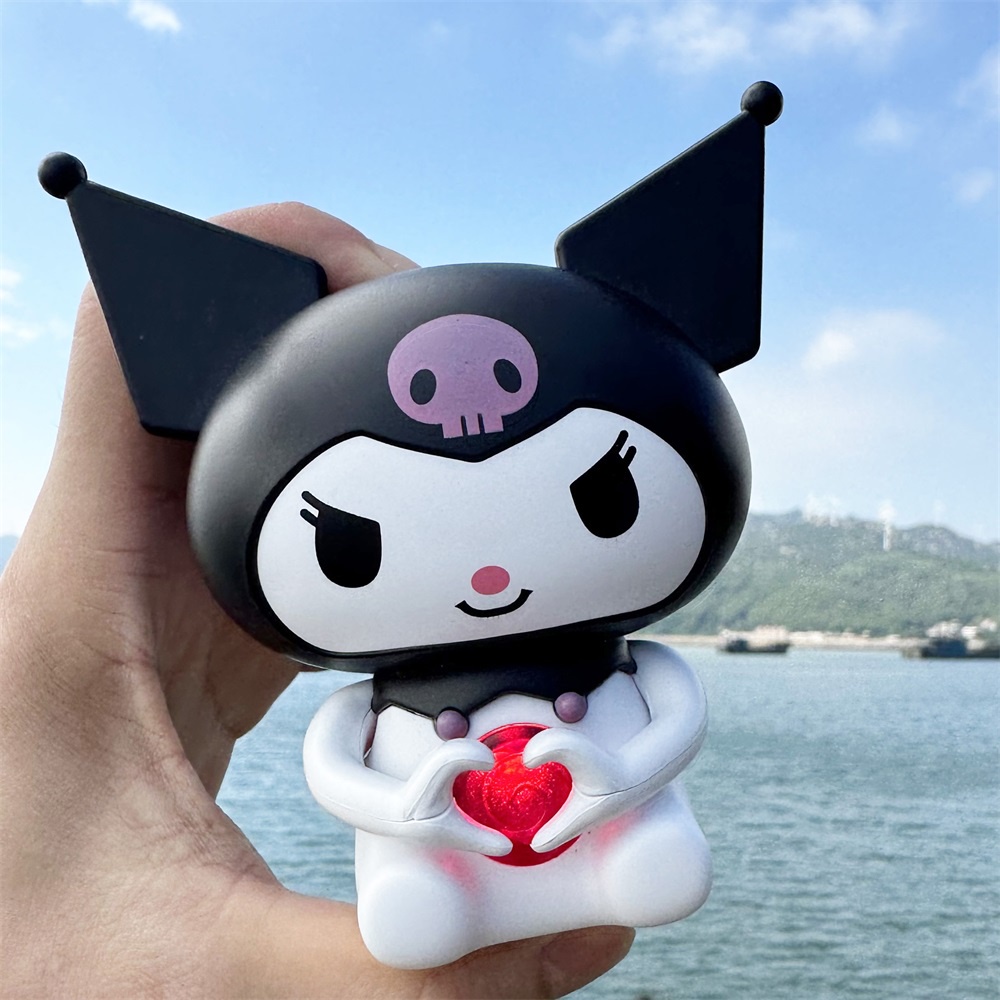 Sanrio Heart Show Love Kuromi Cinnamoroll Cute Luminous Doll Couple Toy ...