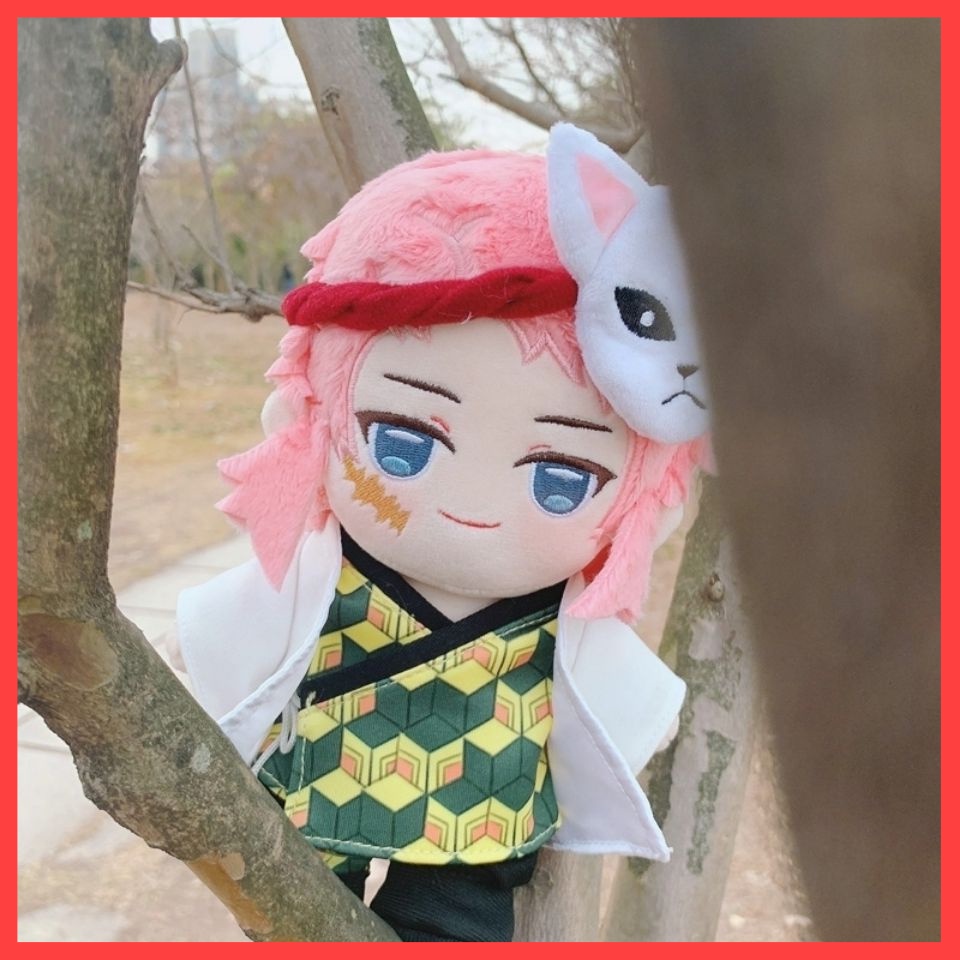 20CM Doll Demon Slayer Sabito Plushie Plush Doll Cotton Clothes Change ...