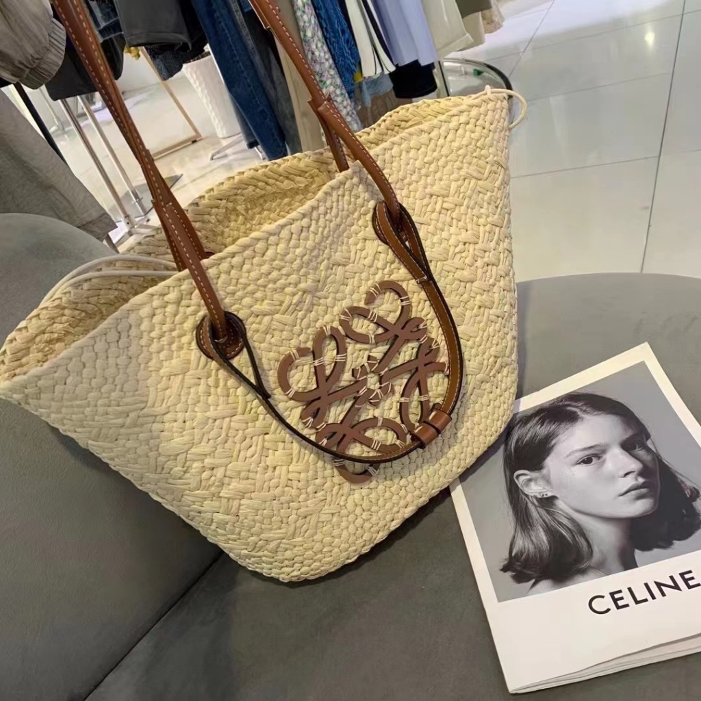 Loewe Large Capacity Woven Straw Holiday Bag | Shopee Philippines