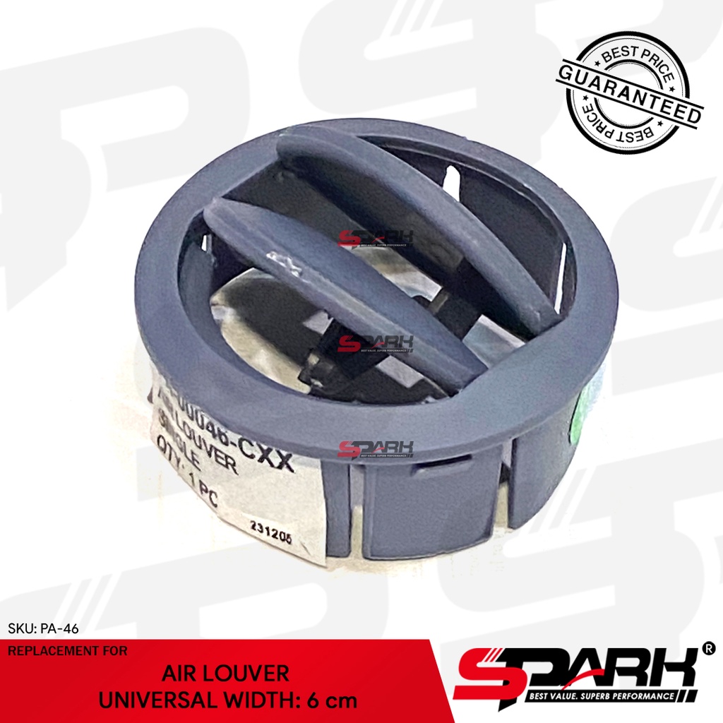 Automotive Car Air Louver Aircon Louver Single Air Vent Round 6cm for ...