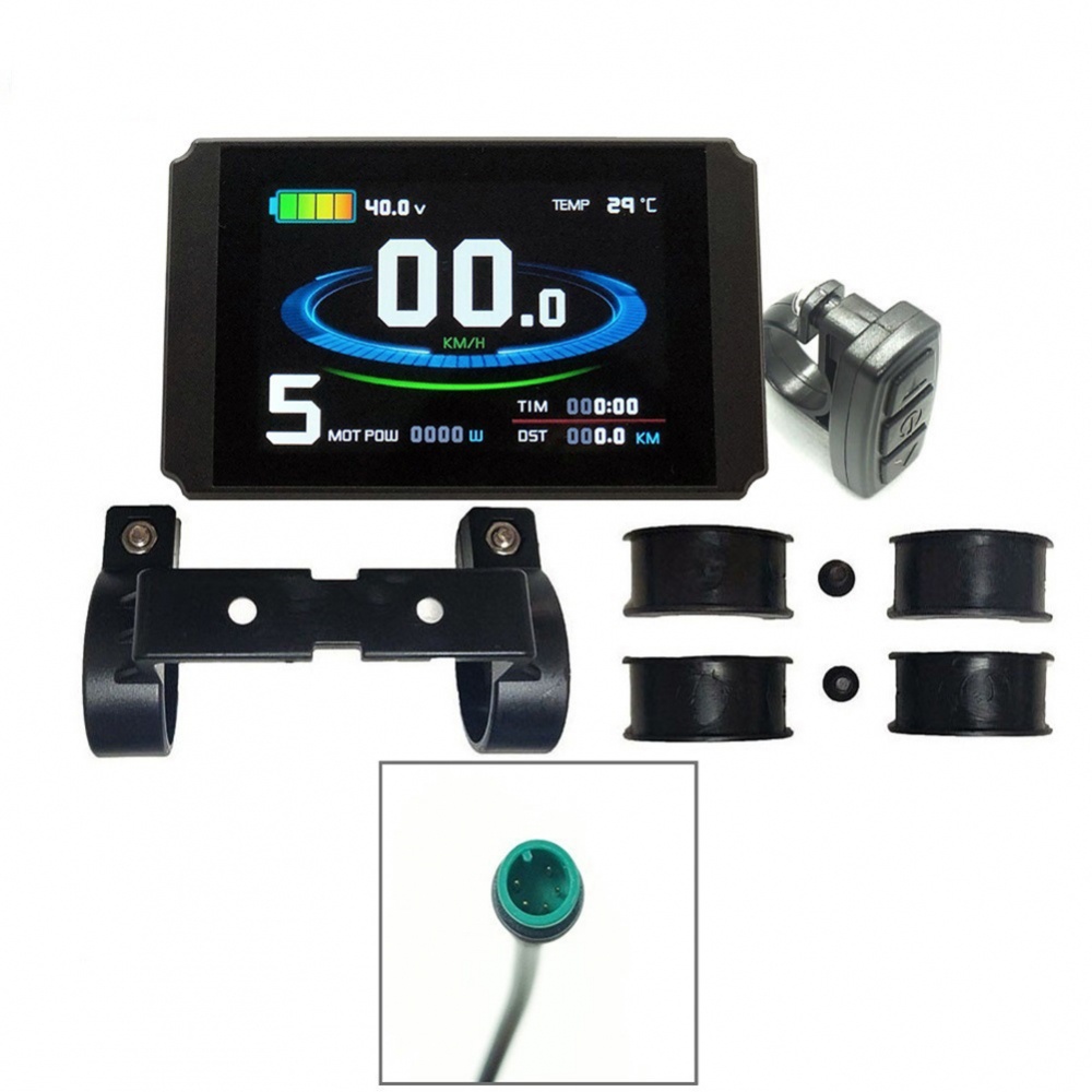 Display Panel Electric Bike 24/36/48V 45*65mm Display Size 600g 9PCS ...