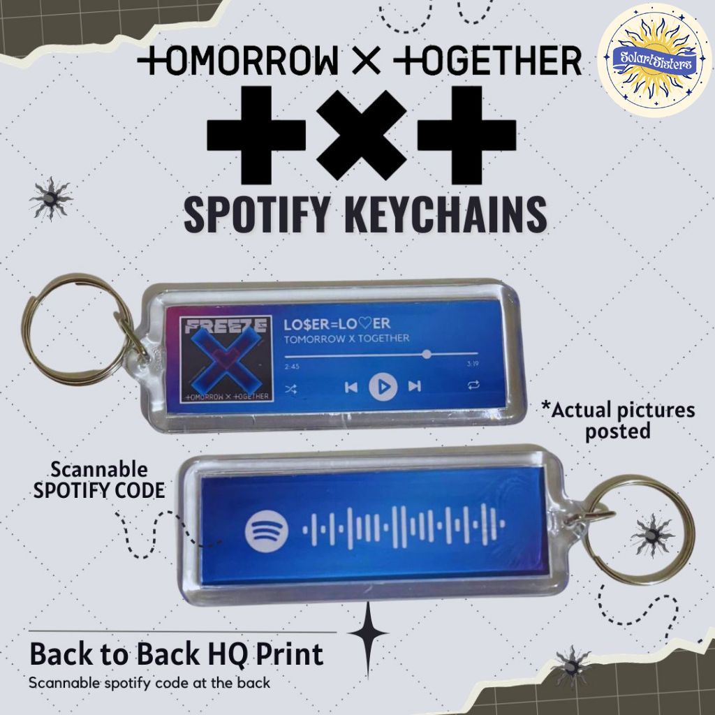 TXT Spotify B2B Acrylic Keychain TOMORROW X TOGETHER Songs Albums ...