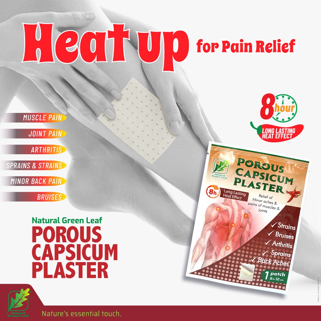 Shilily Hot Muscle Pain Reliever Patch Chinese Medical Capsicum Plaster ...