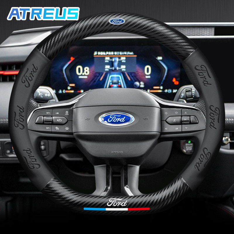 Ford Car Steering Wheel Cover 3D Printing Logo Anti-slip Steering Wheel ...