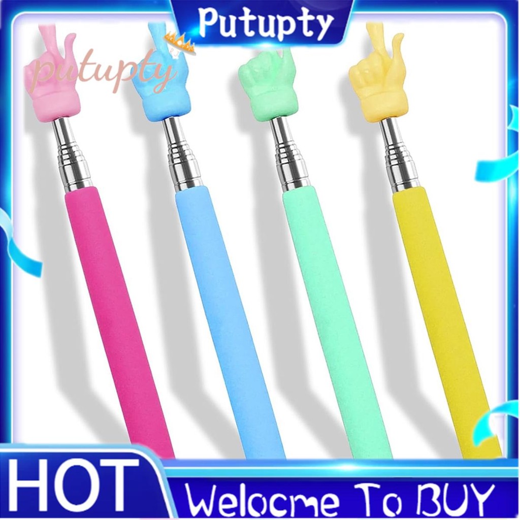 4PCS Retractable Teacher Pointer for Classroom Kids Reading, Mini ...
