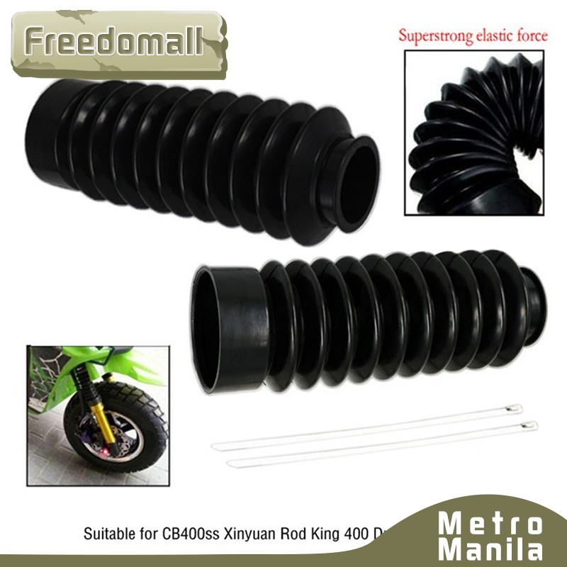 2Pcs Motorcycle Front Shock Cover Shock Absorber Fork Gaiters Boots for ...
