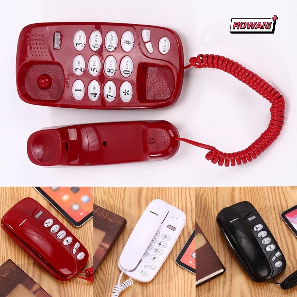 ROWAN1 Corded Phone, Wall Mountable Large Button Wired Telephone ...