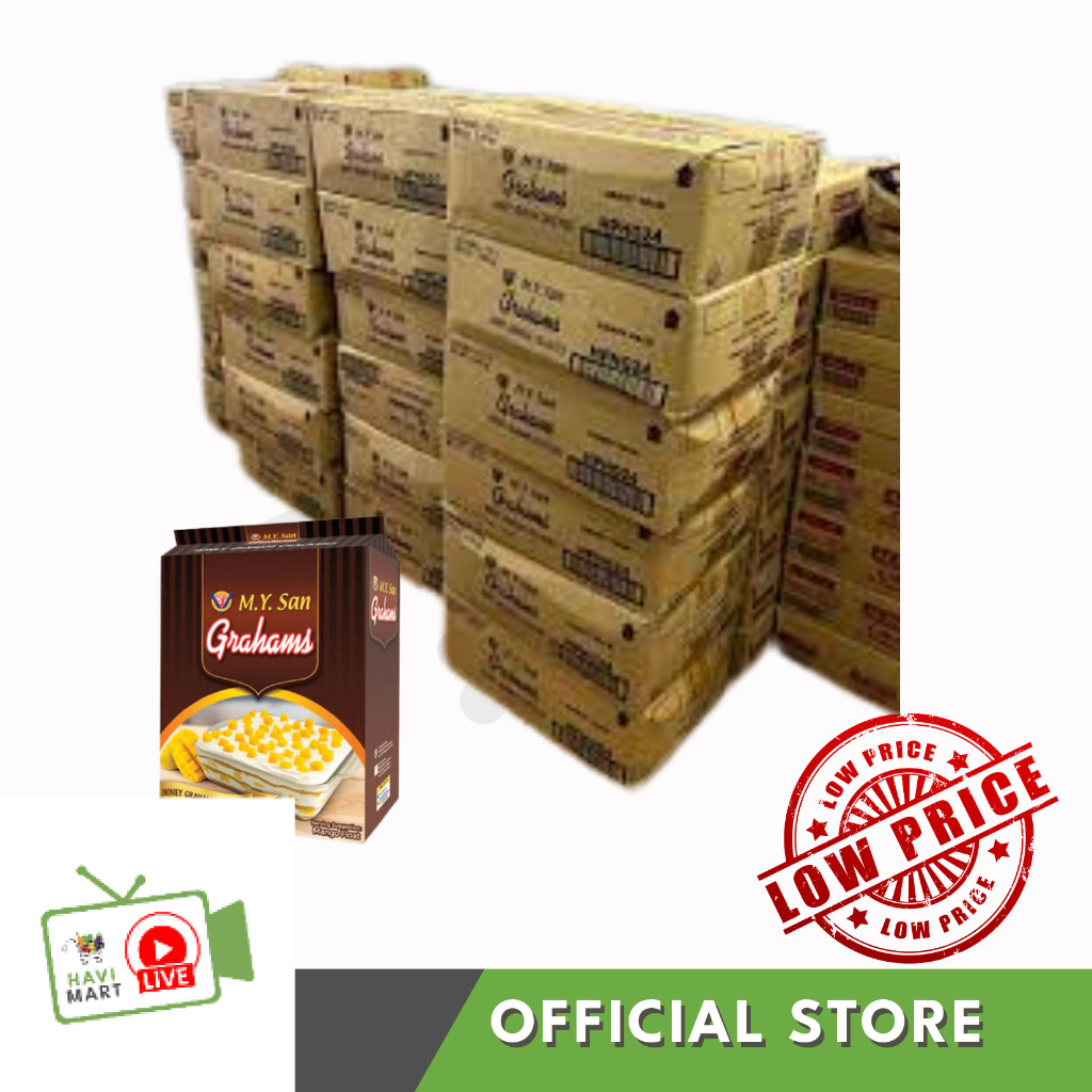 MYSAN GRAHAM WHOLE CRACKERS 1CASE = 24PCS x 210G HAVI LIVE | Shopee ...