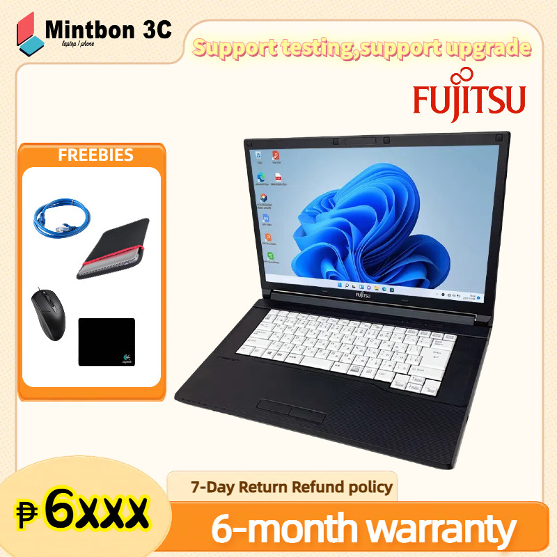Used Intel I5 7TH Fujitsu A577 15.6 inch 8G RAM 512GB SSD DVD Bluetooth ...