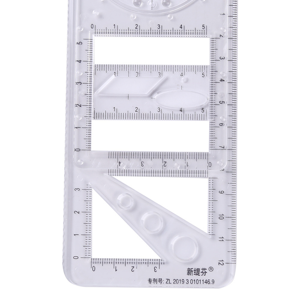 Multifunctional Geometric Ruler Circle Drawing Ruler Stereo Geometry ...