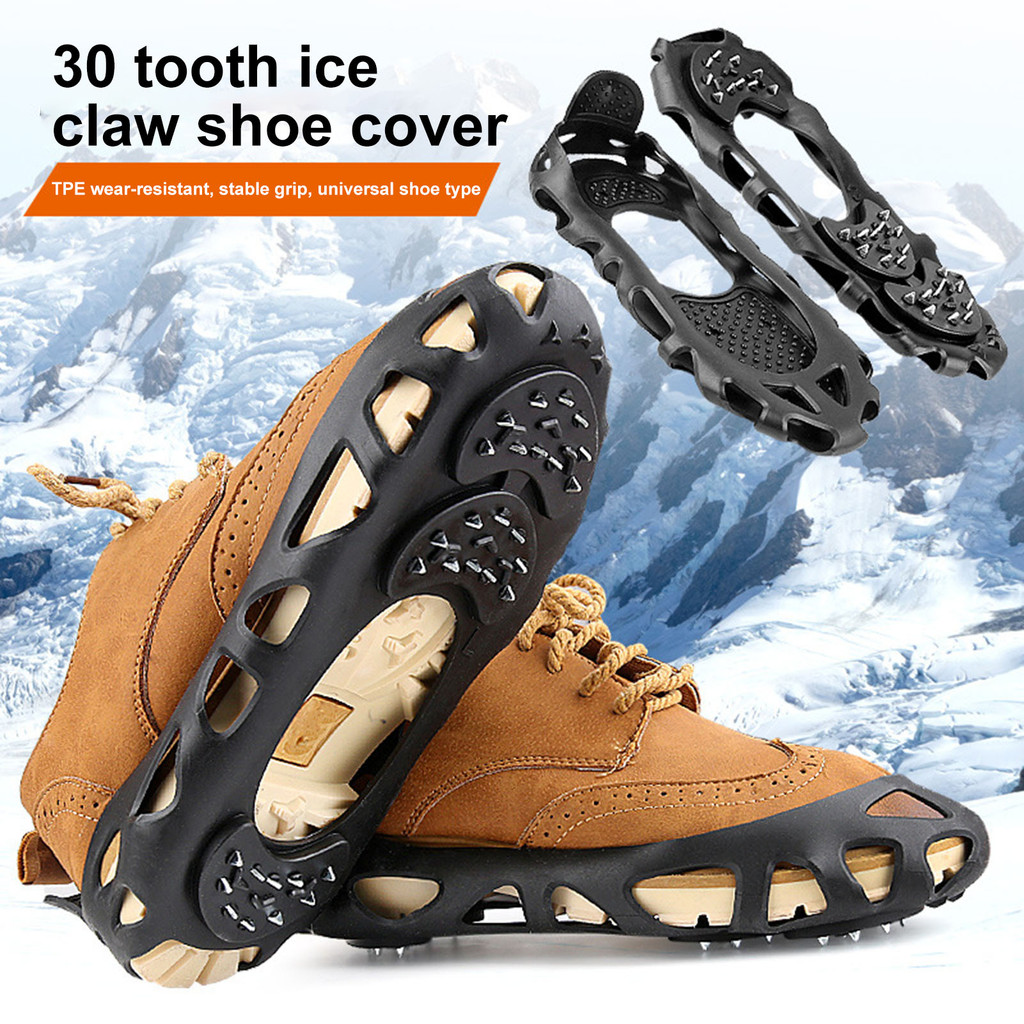 LEM- Crampons Ice Traction Cleat 30 Spikes Snow Walking Cleats Anti ...