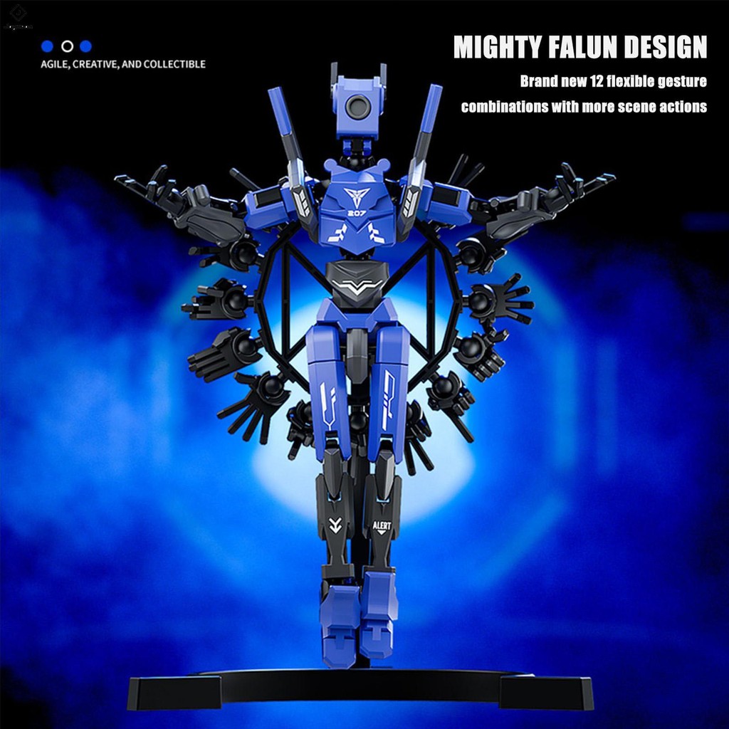 Multi-Jointed Movable Action Figure Cool Warrior Robot Model Stress ...