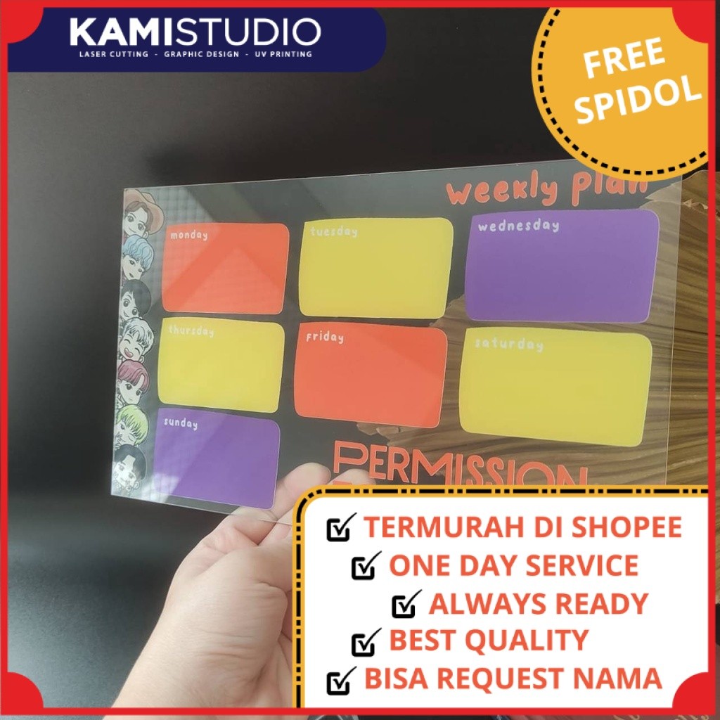 Acrylic Schedule Board BTS / acrylic army Schedule Board / BTS acrylic ...