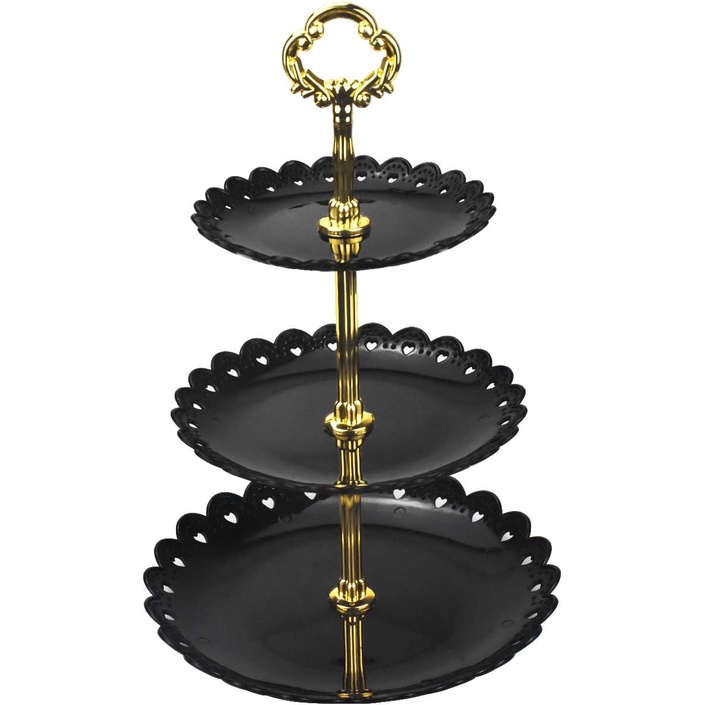 3-layer cake display rack, fruit tray party stand, reusable dessert ...
