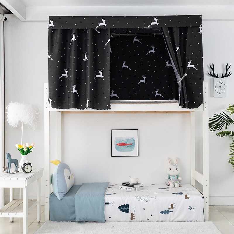 Dormitory Bed Curtain 48FT/1.2m Student Private Bunk Dormitory Desk ...