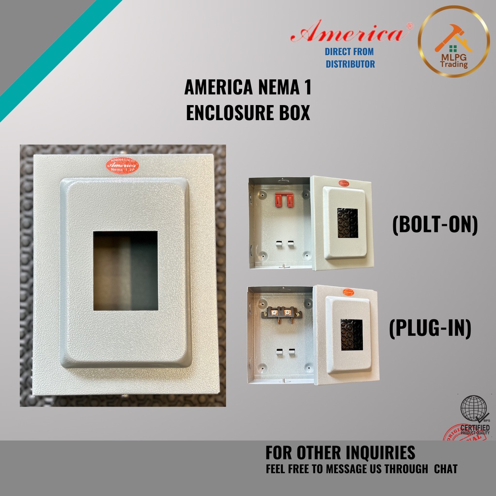 AMERICA Nema 1Enclosure / Panel Box for Plug-In & Bolt-On Circuit ...