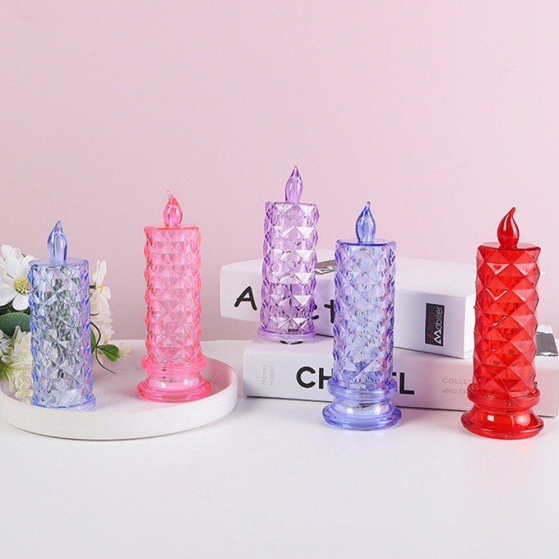 Birthday Wedding Venue Decoration Candle Props / Creative Rose Pattern ...