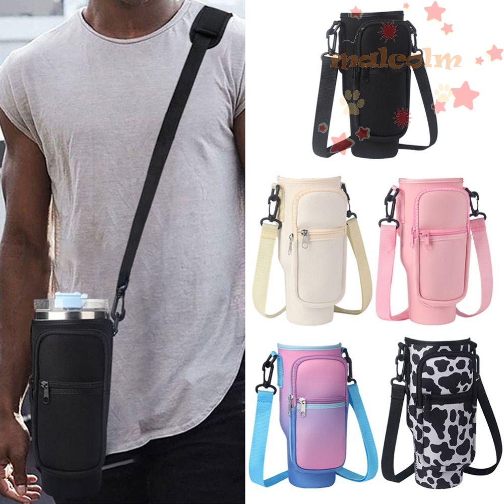 MALCOLM Water Bottle Carrier Bag, Neoprene Adjustable Shoulder Strap 40 ...