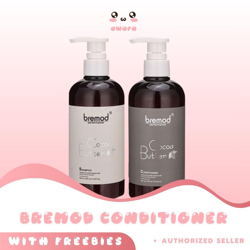 Bremod Premium Cocoa Butter Shampoo and Conditioner Nourish Anti-Frizz ...
