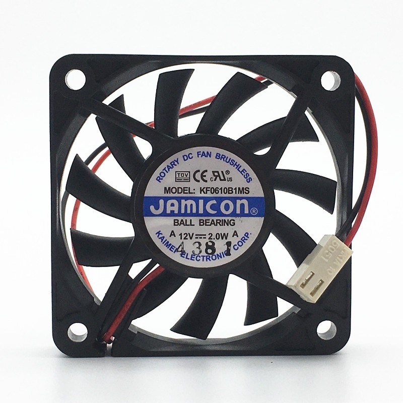 Jamicon Kaimei KF0610B1MS 12V 2.0 W 6010 6CM Ultra-Thin Chassis Power ...