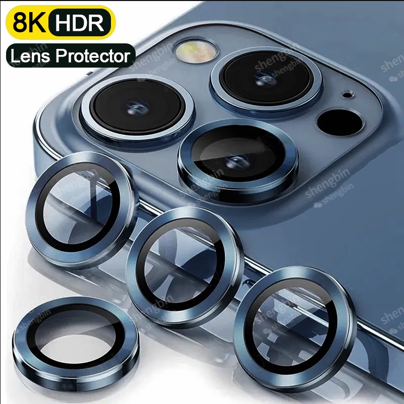 For iPhone 15 14 Plus 13 12 11 Pro Max Camera Lens Aluminum Alloy Protector Film | Shopee ...
