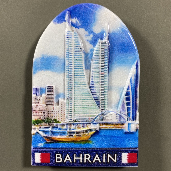 Kingdom of Bahrain, Asia Fridge Magnets Tourist Souvenir Refrigerator ...