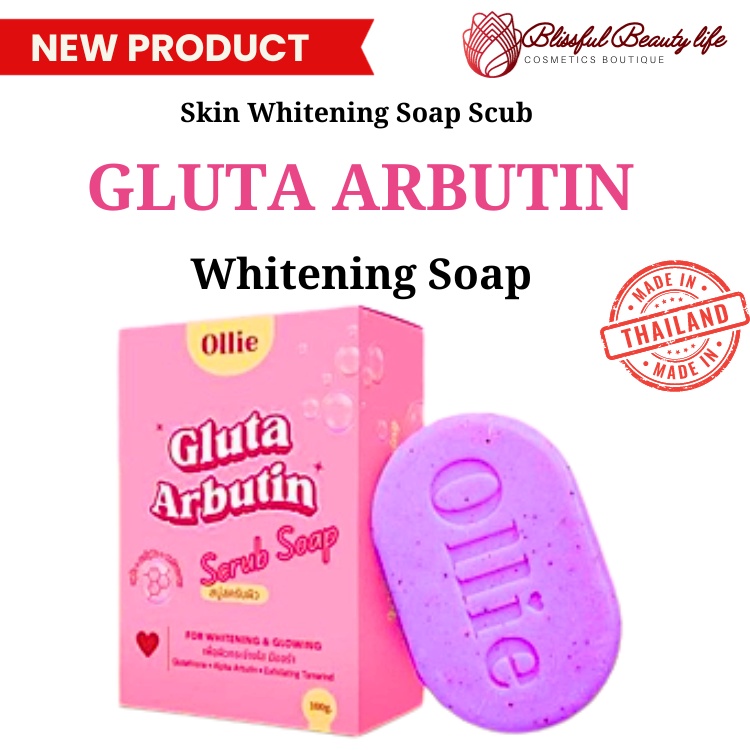 Gluta Arbutin Scrub Whitening Bleaching Soap Glutathione Whitening Soap ...