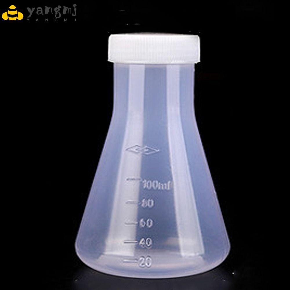 YANGMJ 2pcs Lab Beaker, 100ml Plastic Graduated Beaker, with lid ...