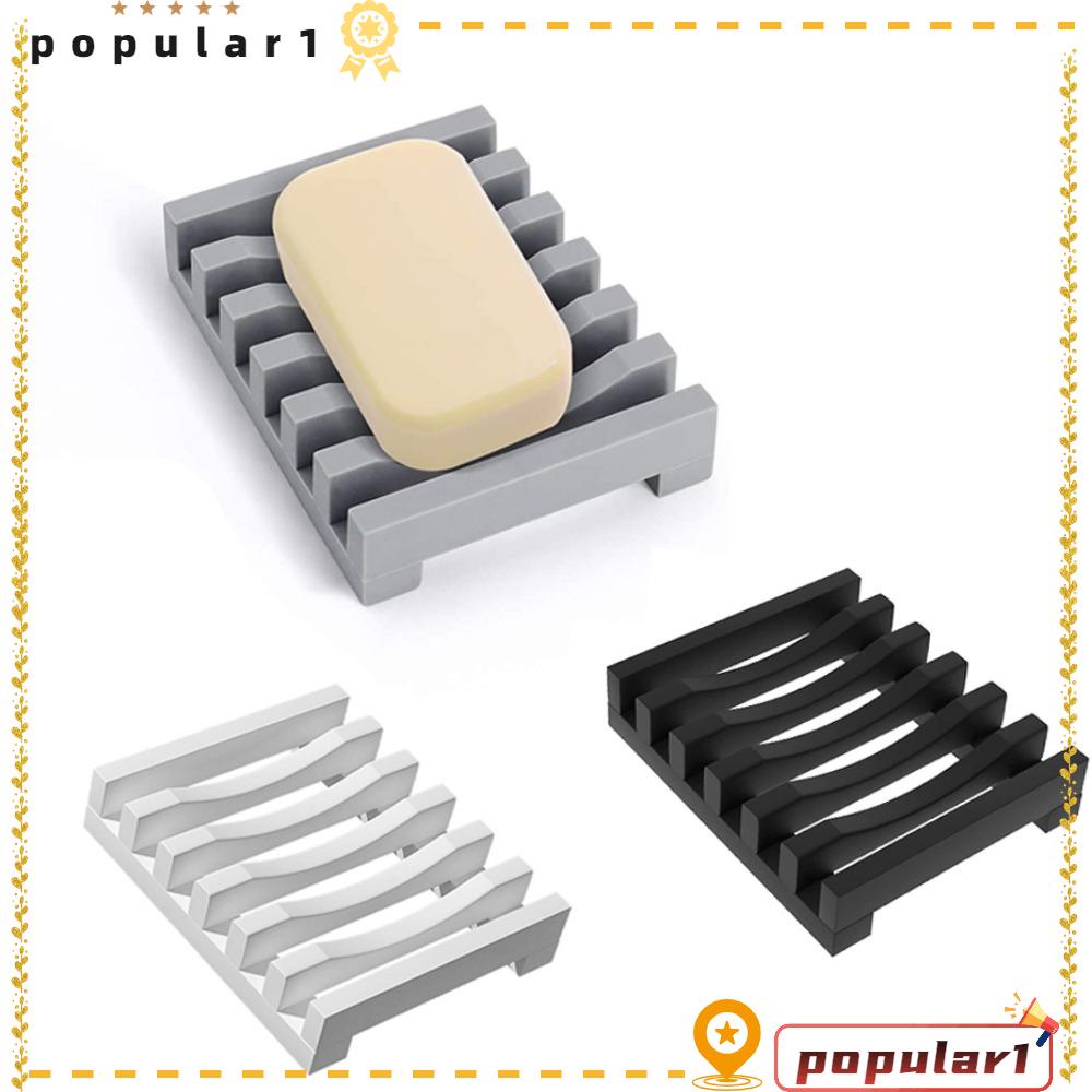 POPULAR Soap Dish Bathroom Plate Holder Silicone Soap Box | Shopee ...