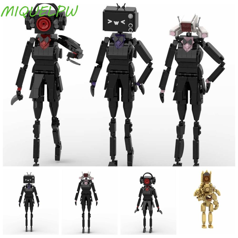 MIQUELPW Skibidi Toilet Building Blocks, Woman Speaker Skibidi Toilet ...