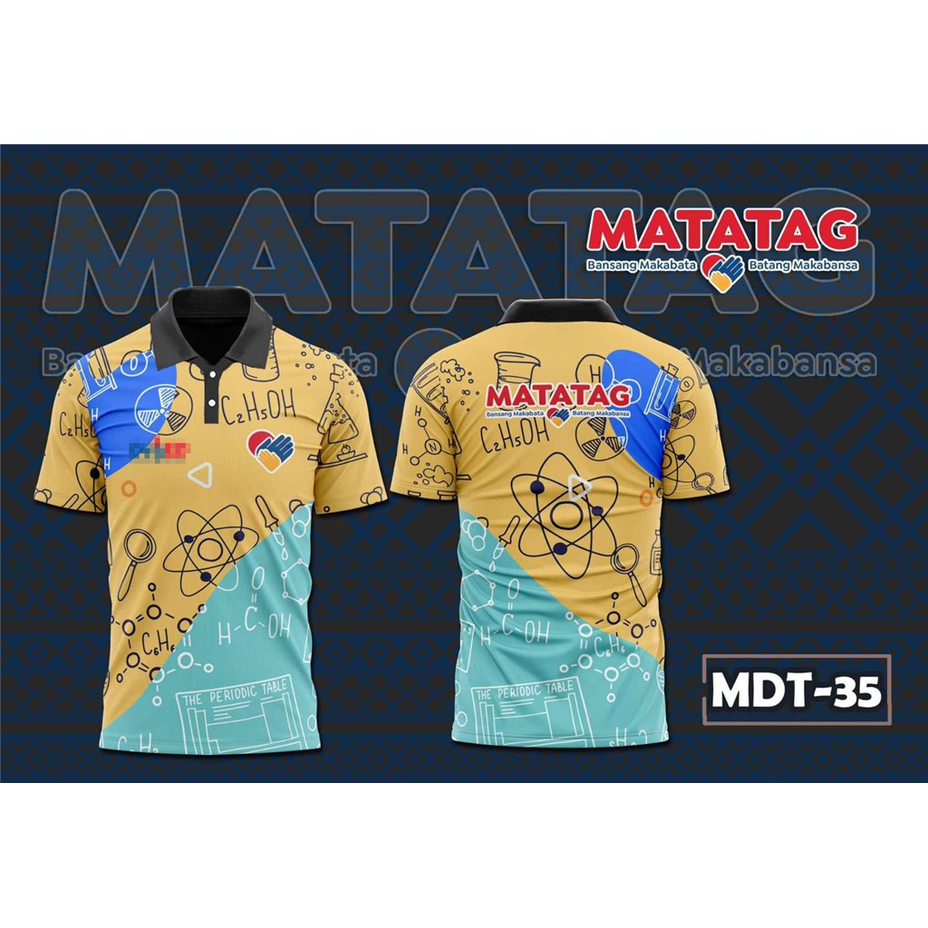 [Ready Stock] MATATAG UNIFORM SUBLIMATION CODE-MDT-35 DEPED BADGE ...