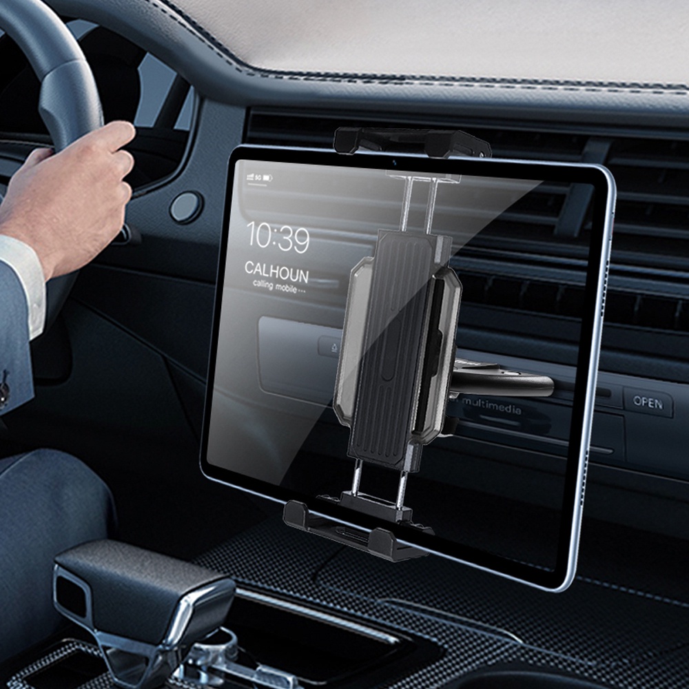Universal 4-13 inch Tablet Stand Car CD Slot 360° Rotating Mount Holder ...