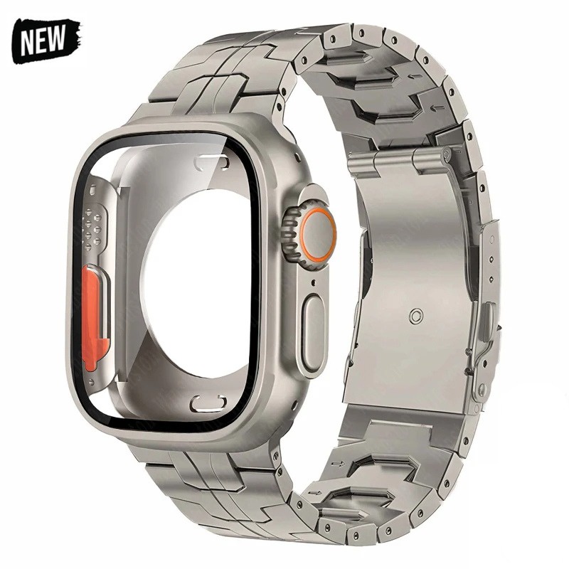 All titanium alloy strap All Inclusive Case suitable for iWatch Ultra 2 ...