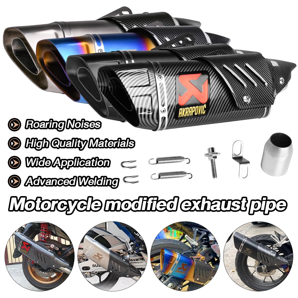 Akrapovic M1 Universal Exhaust Pipe 51mm Plug and Play | Shopee Philippines