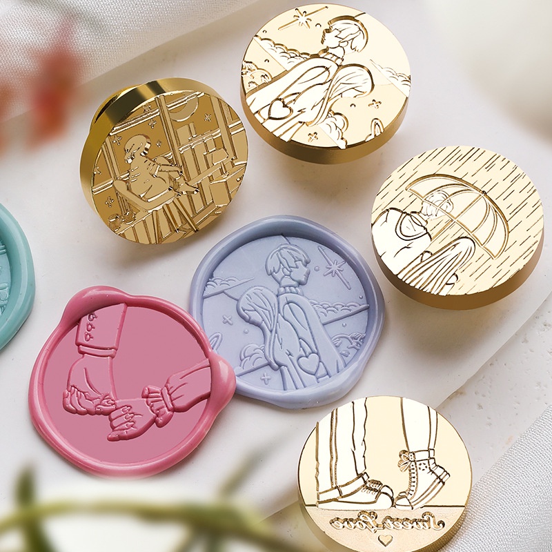 3D Relief Stamp Valentine'SDay Intimate Relationship Stamp Wax Seal ...
