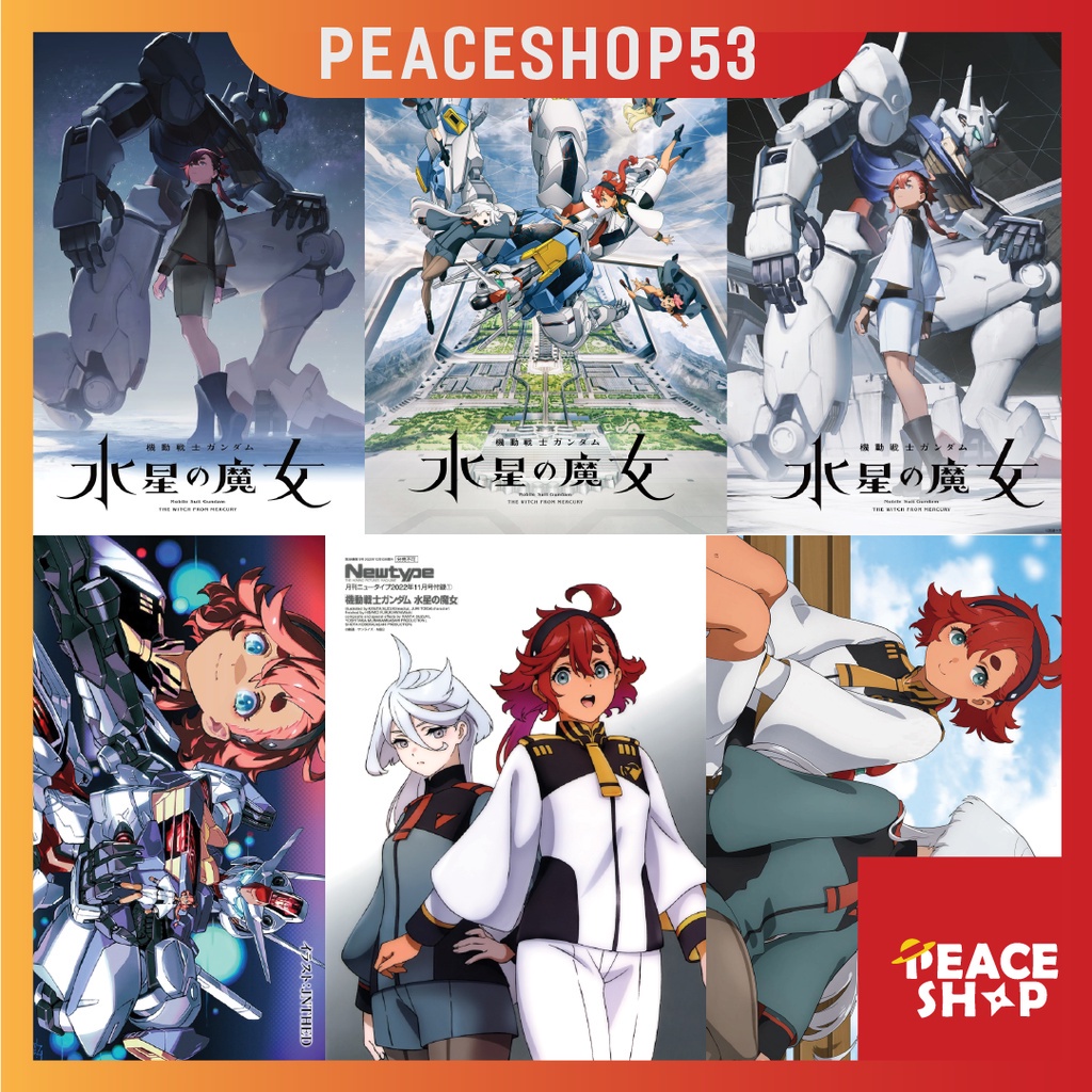 Anime Poster Mobile Suit Gundam The Witch from Mercury PAPER DECAL Wall ...