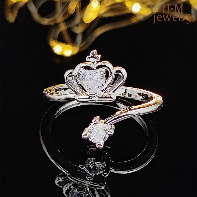 New Opening Adjustable Irregular Design Diamond Ring | Shopee Philippines