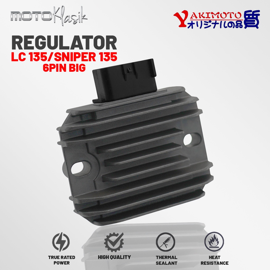 YAKIMOTO REGULATOR FOR SNIPER 135 / LC 135 6 WIRE / 6PINS MOTORCYCLES ...