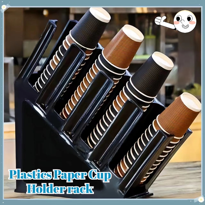 Plastics Paper Cup Holder rack Beverage store storage rack Table Top ...
