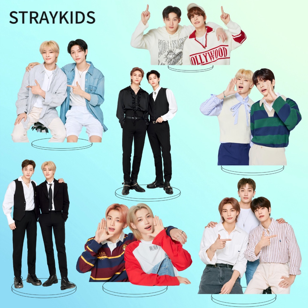 Kpop Straykids Acrylic Standing Signs Humanoid Standing Signs Desktop ...