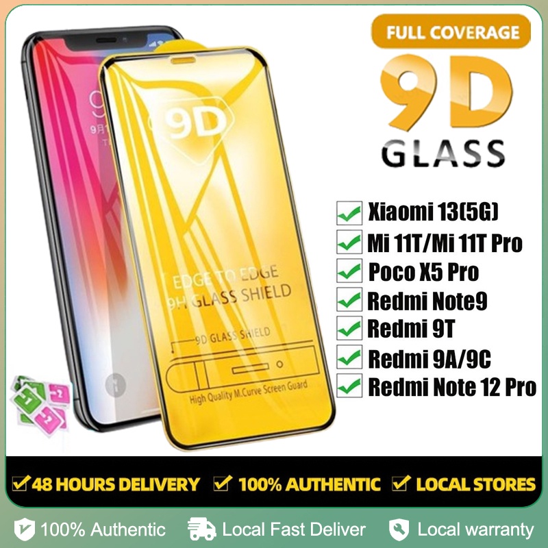 Glass Screen Protector Film For Redmi 9T 9A Note 8 7 9 10 12 13 Pro ...