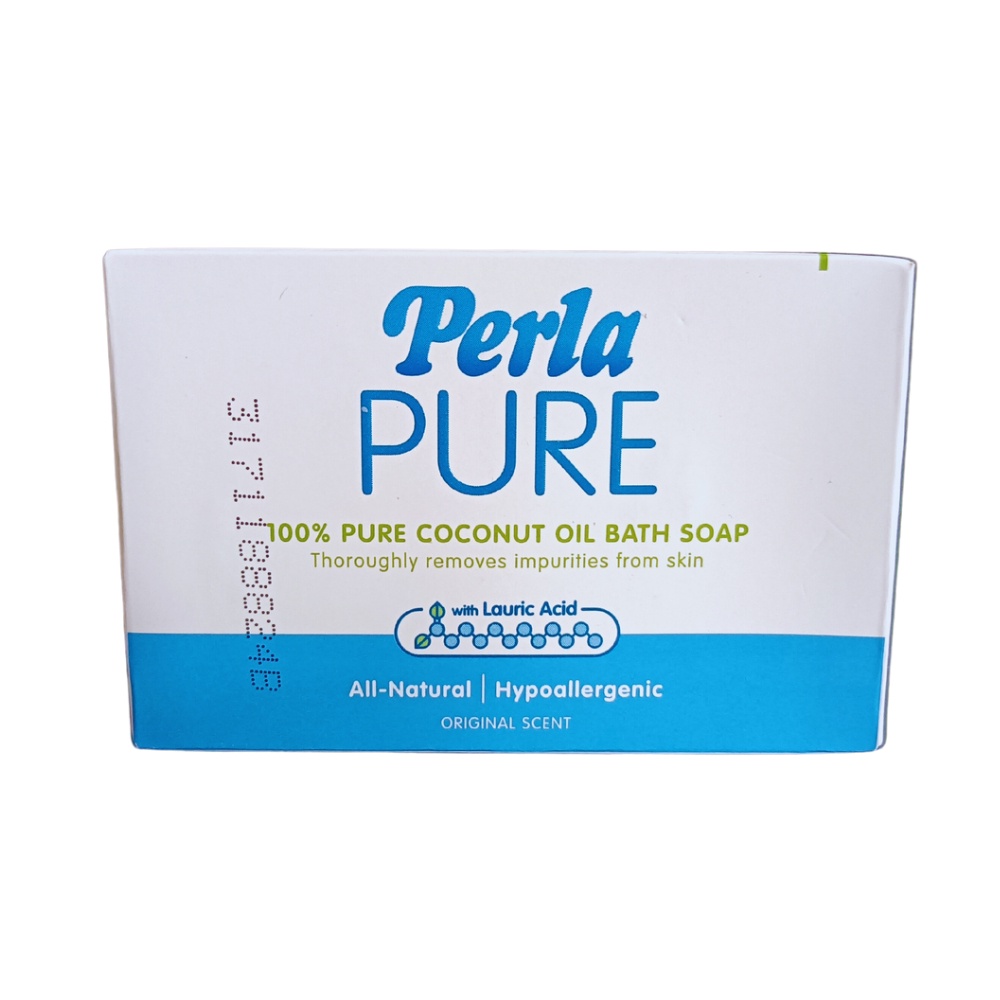 TS Perla Pure Coconut Oil Soap 125g Hypoallergenic Natural for Daily ...