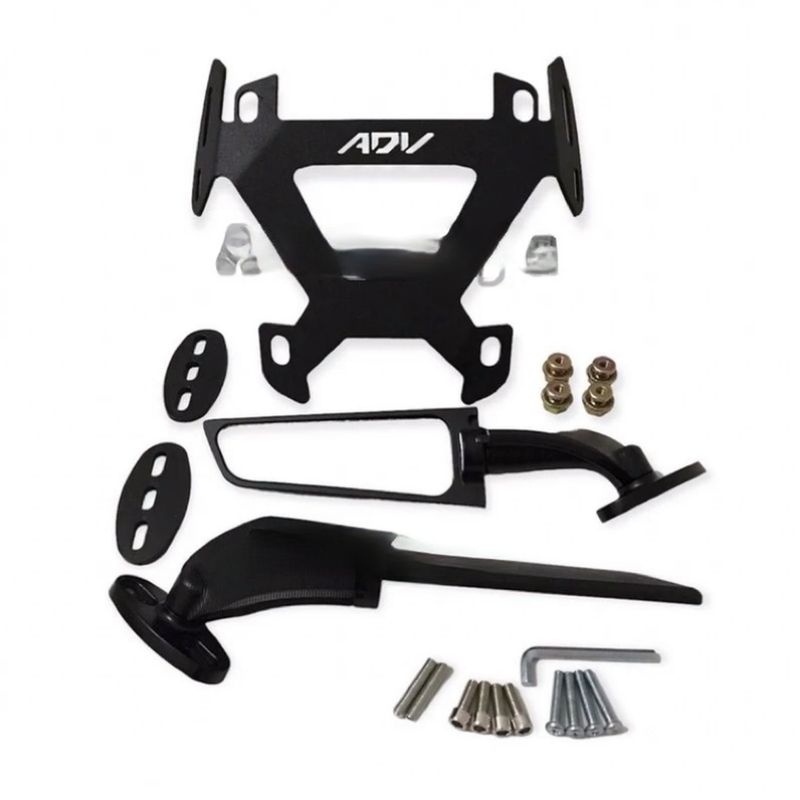 Jumbo CNC CLEAR GLASS STEALTH MIRROR PACKAGE PLUS SERPO BRACKETS ...