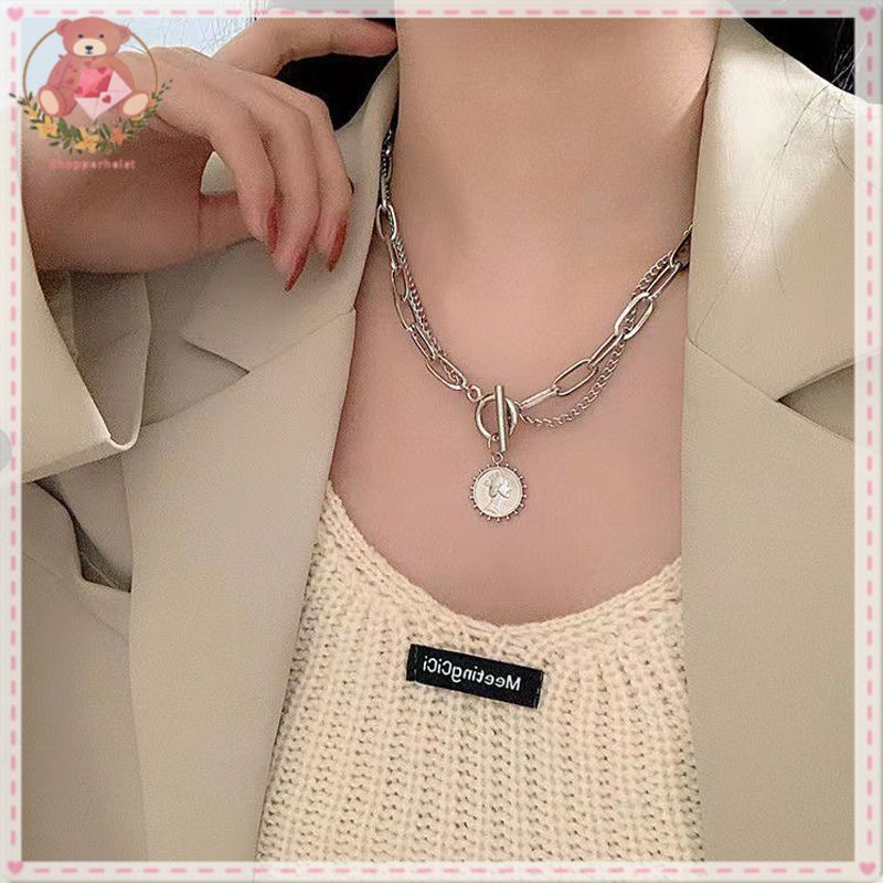 【SH】Ins Collarbone Chain Female Simple Pendant Necklace Personalized ...